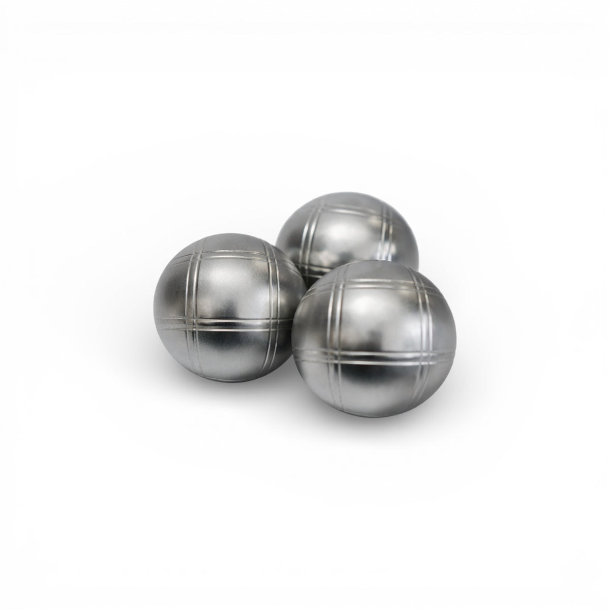 73mm Metal/Petanque Boules 3-Ball Set Sandblasted Chrome – BuyBocceBalls